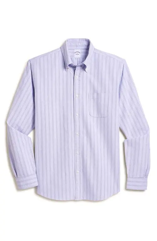 Brooks Brothers Friday Stripe Cotton Oxford Cloth Button-down Shirt