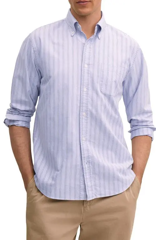 Brooks Brothers Friday Stripe Cotton Oxford Cloth Button-down Shirt