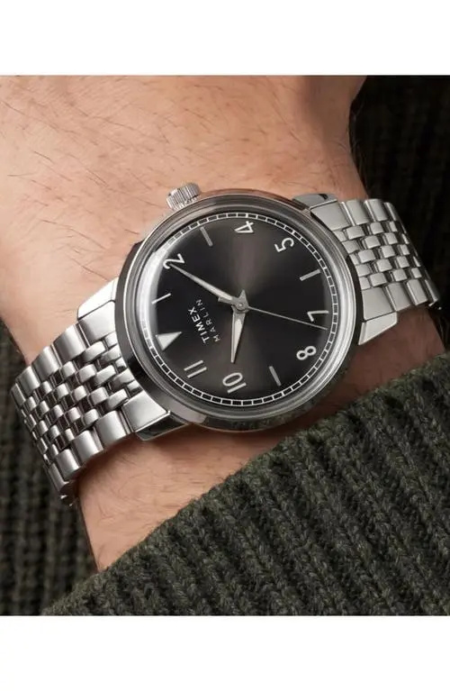 Timex® Marlin Stainless Steel Bracelet Watch