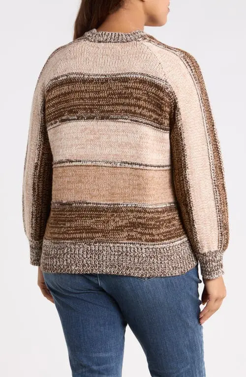 CITY BLUES Mixed Stripe Sweater