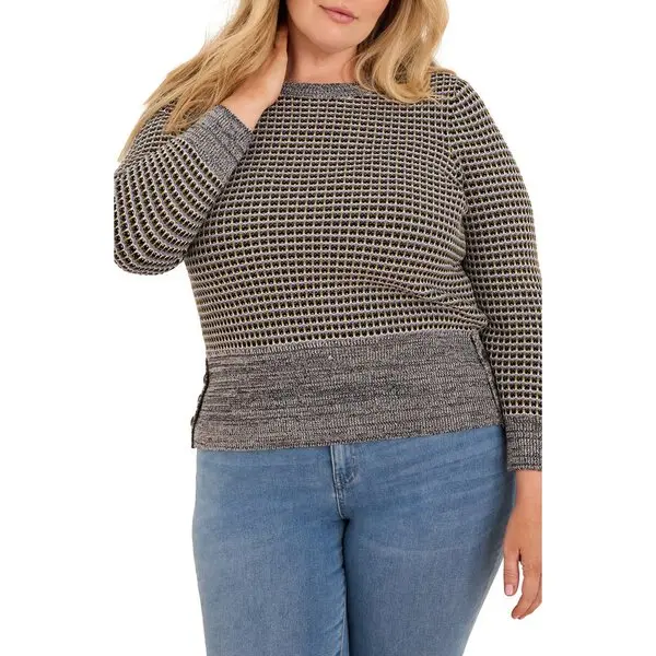NIC+ZOE Marled Tuck Sweater