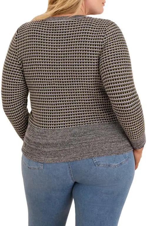 NIC+ZOE Marled Tuck Sweater