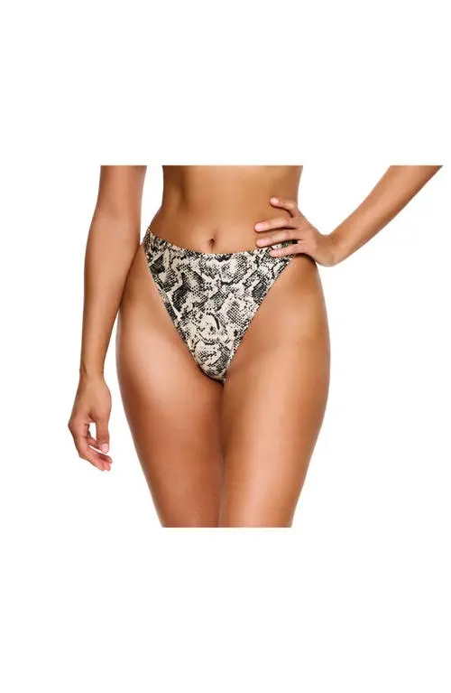 GOTTEX Silky Python Bikini Bottom - Black-snake