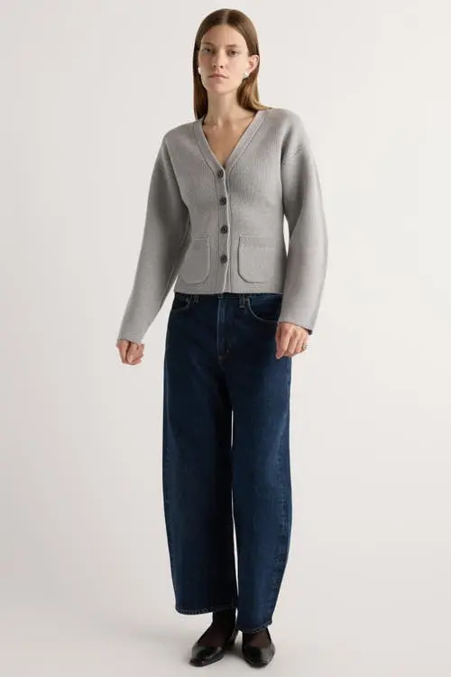 Modern Citizen Elinor Organic Cotton-wool V-neck Cardigan
