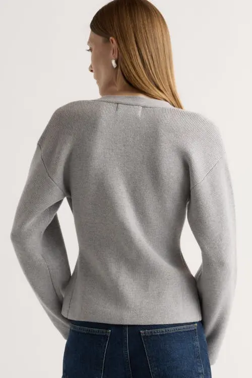 Modern Citizen Elinor Organic Cotton-wool V-neck Cardigan