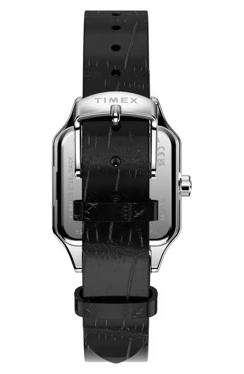 Timex® Addison Leather Strap Watch