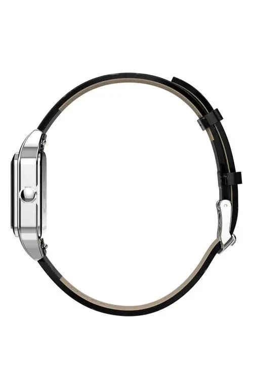 Timex® Addison Leather Strap Watch
