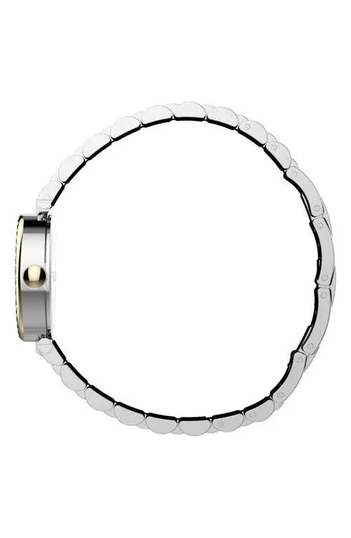 Timex® Cavatina Crystal Bezel Bracelet Watch