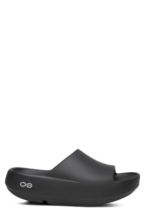 OOFOS Ooahh Slide Sandals - Black