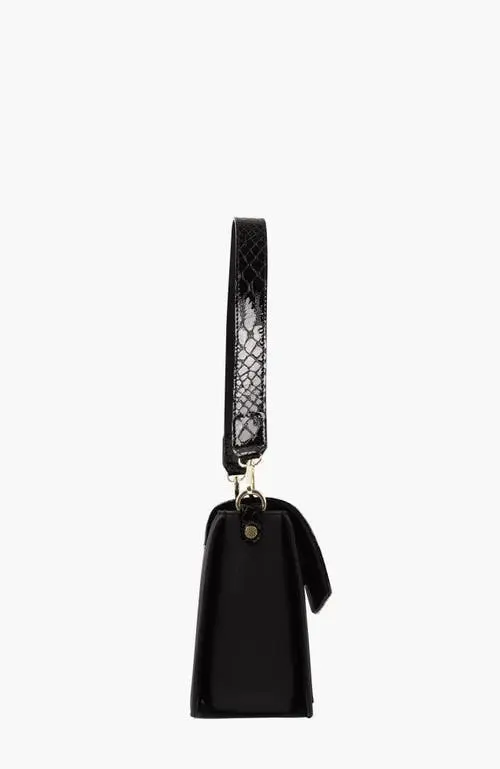 Cavalinho Convertible Patent Leather Handbag - Black