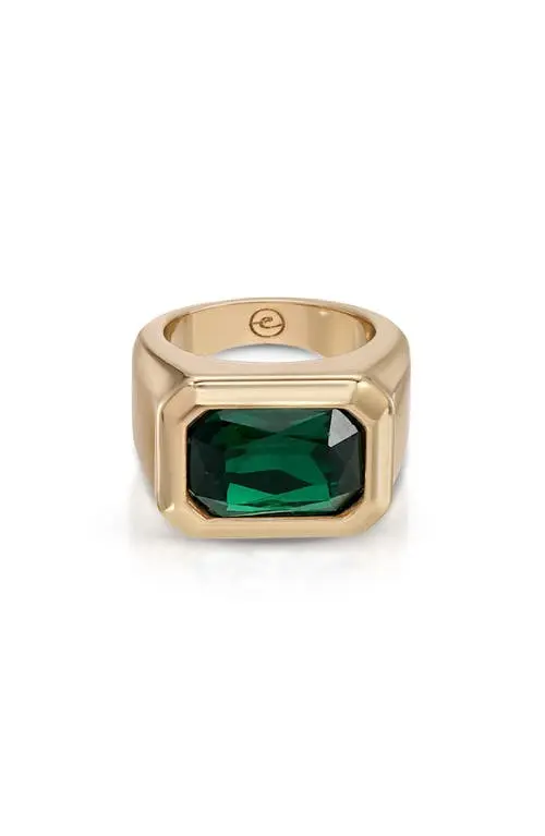 Ettika Crystal Signet Ring