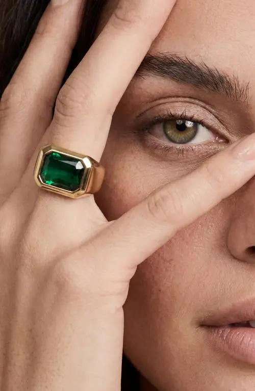 Ettika Crystal Signet Ring