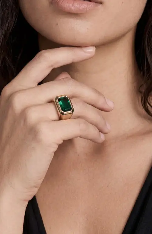 Ettika Crystal Signet Ring