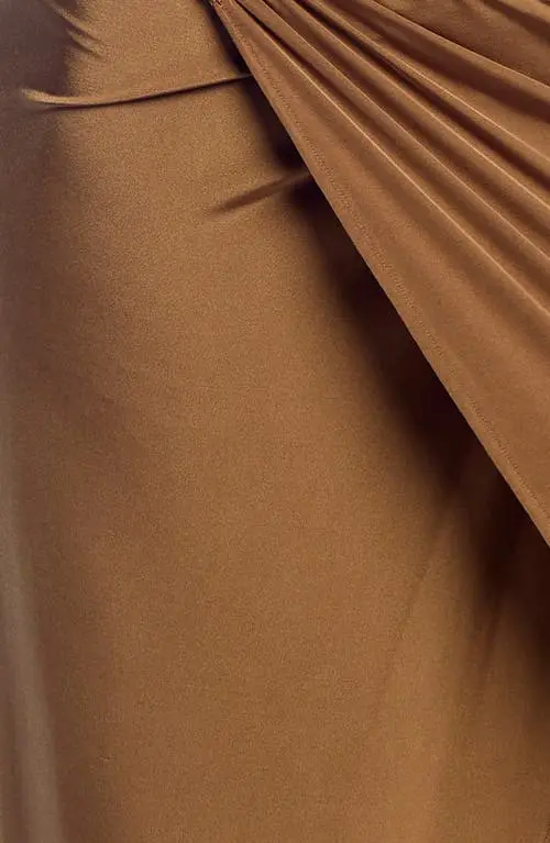 LBLC THE LABEL Ferris Draped Midi Skirt
