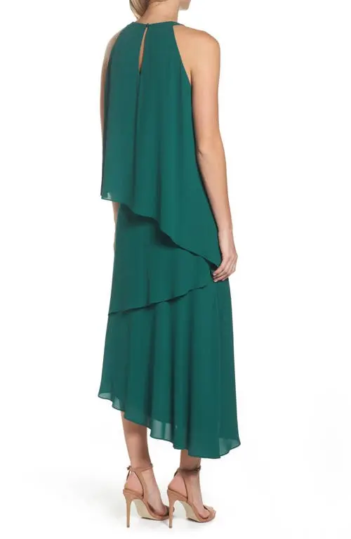 Maggy London Georgette Asymmetric Dress