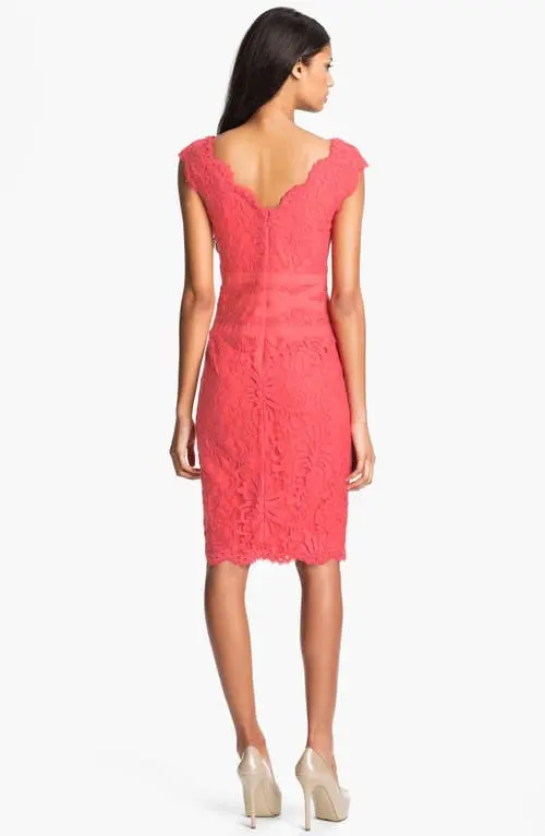 Tadashi Shoji Lace & Tulle Sheath Dress