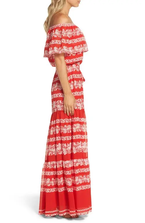 Eliza J Off The Shoulder Maxi Dress