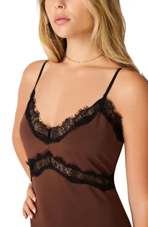 Steve Madden Laurine Lace Trim Minidress