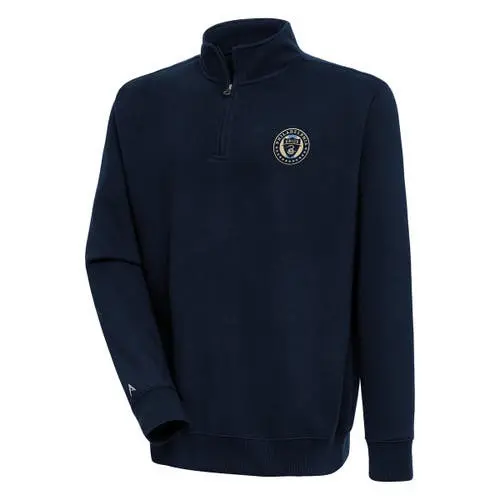ANTIGUA Philadelphia Union Victory Quarter-zip Pullover Top