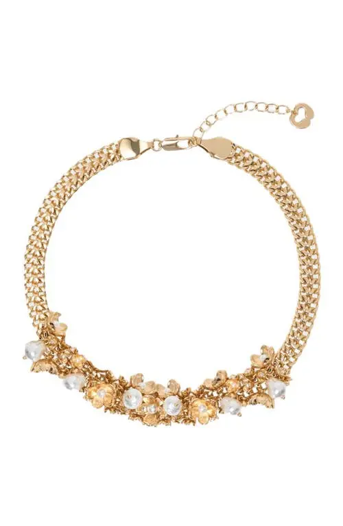 Maje Asymmetric Wide Chain Bracelet