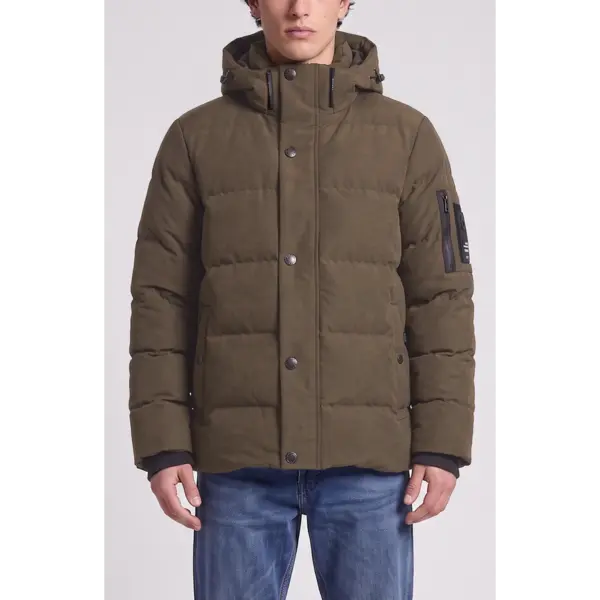 POINT ZERO Hooded Puffer Jacket - Artifact