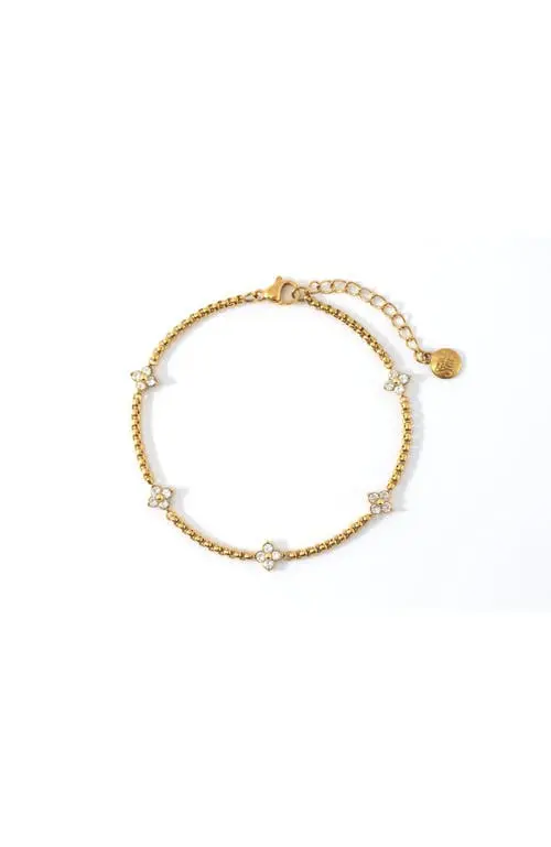 MINT & LILY Radiant Clover Bracelet - Gold