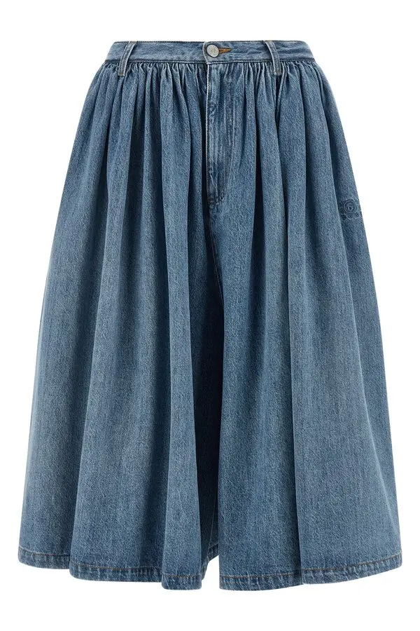 MAISON MARGIELA Numeric Signature Bermuda Shorts - Blue