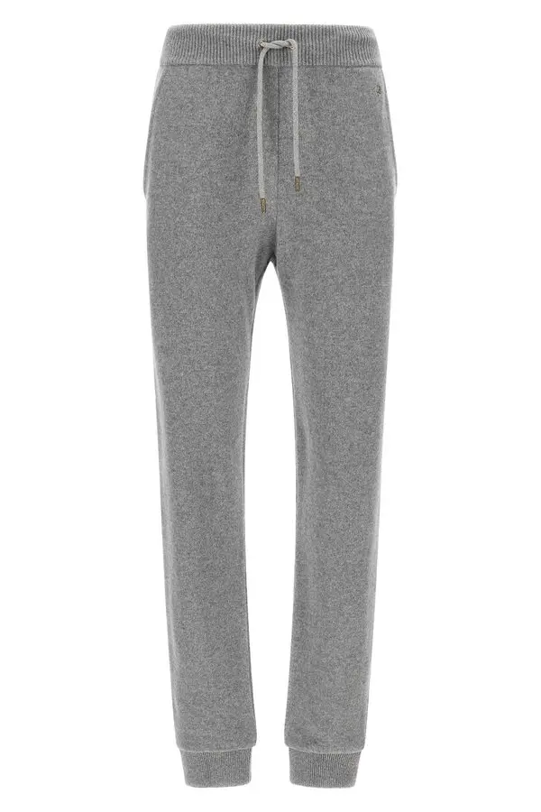 Balmain Cashmere And Mohair Joggers - Gray