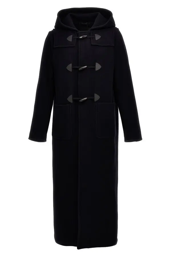 Prada Long Wool Montgomery Coat