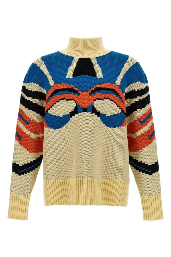 BLUEMARBLE Jacquard High Neck Sweater