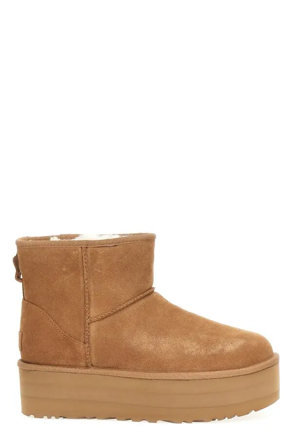 UGG Classic Mini Platform' Ankle Boots - Brown