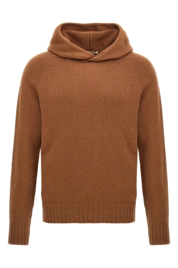 MA'RY'YA Wool Hooded Sweater