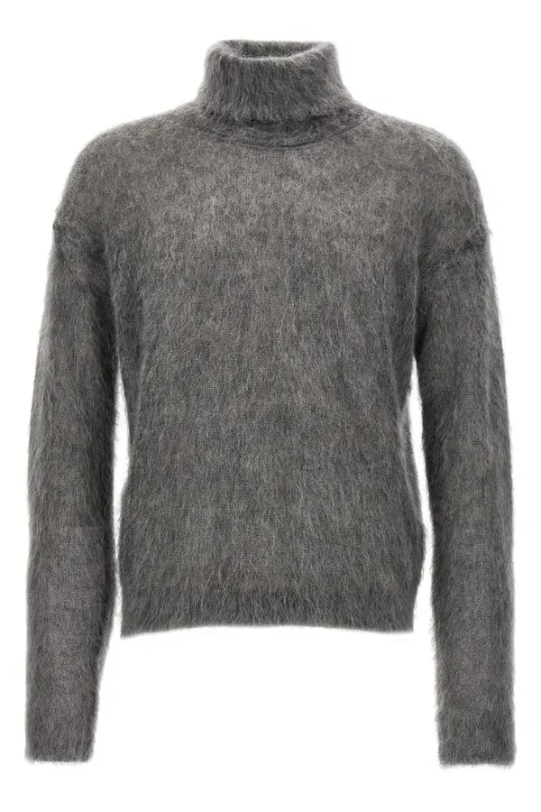 Saint Laurent Mohair Blend Turtleneck Sweater