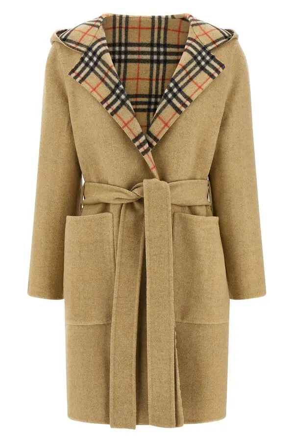 Burberry Hampshire' Reversible Coat - Beige