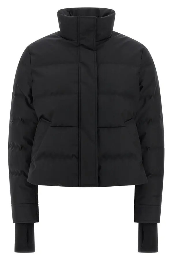 Alexander McQueen Cropped Down Jacket - Black