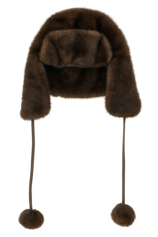 LOU ANDREA Aviator Hat - Brown