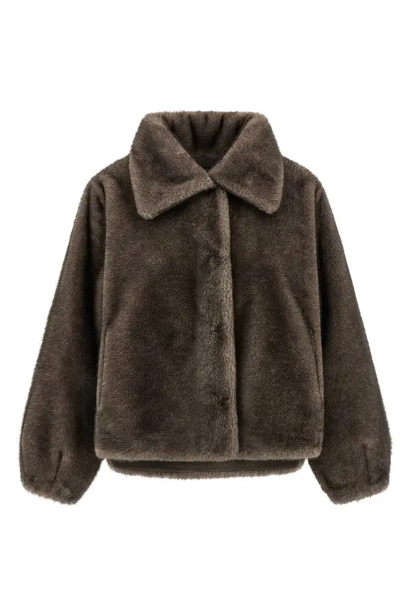 LOU ANDREA Mink Faux Fur - Brown