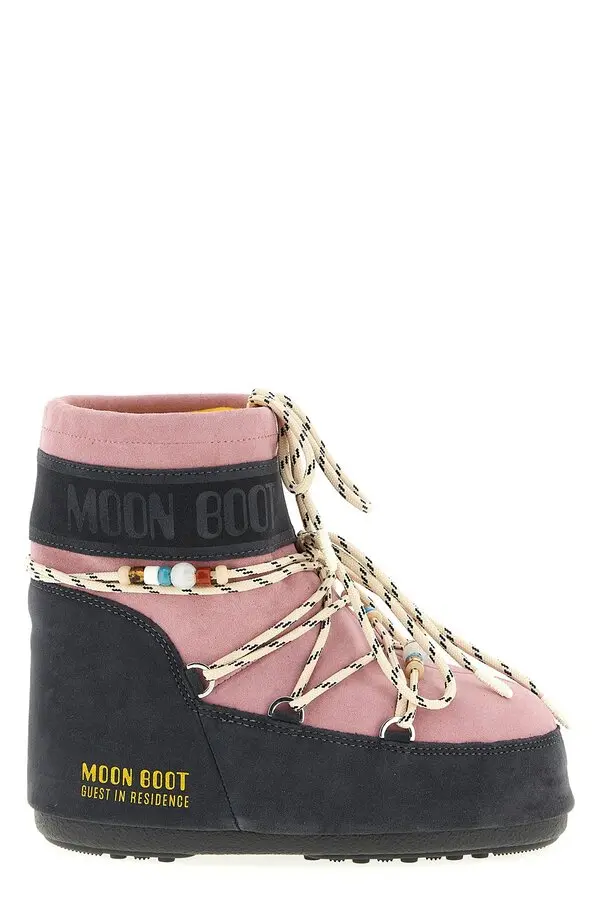 Moon Boot X Guest In Residence Suede Ankle Boots - Multi