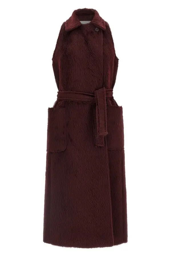 Max Mara Abbozzi1234' Coat - Bordeaux