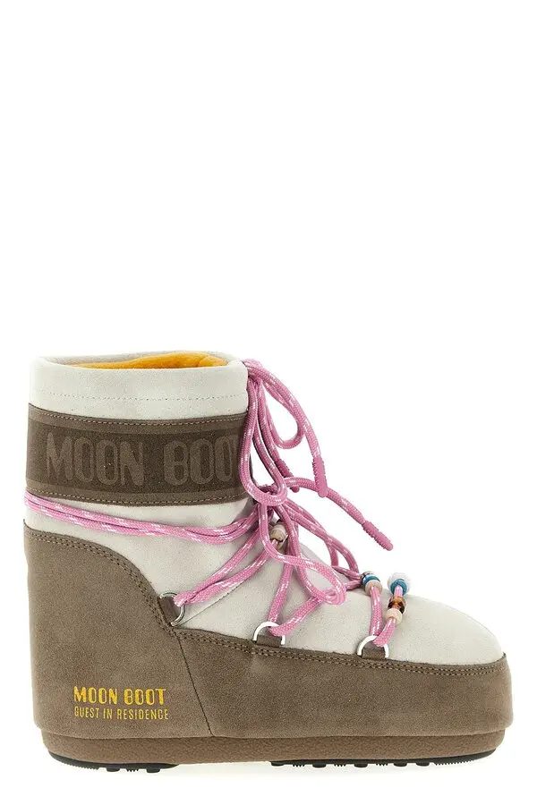 Moon Boot X Guest In Residence Suede Ankle Boots - Multi