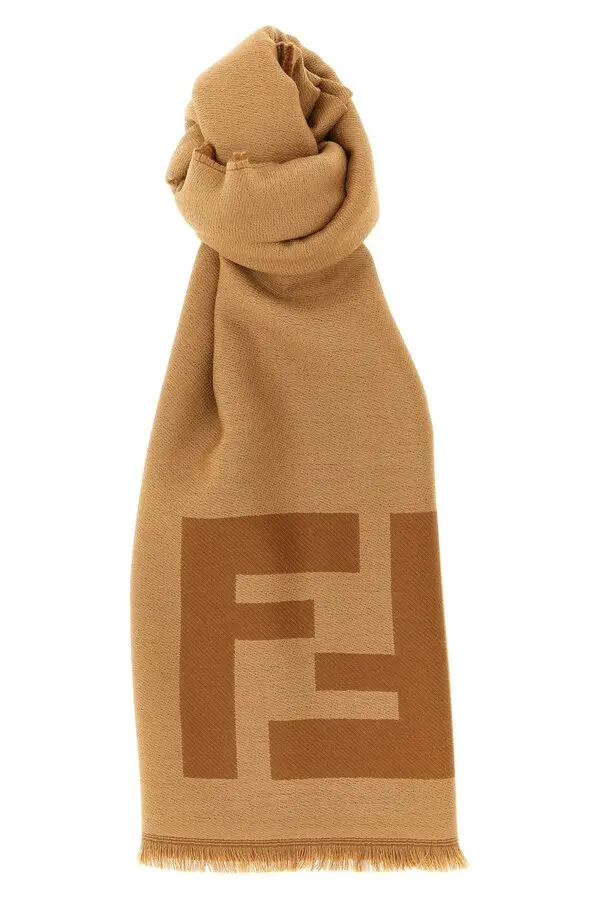 Fendi Ff Macro Scarf - Brown