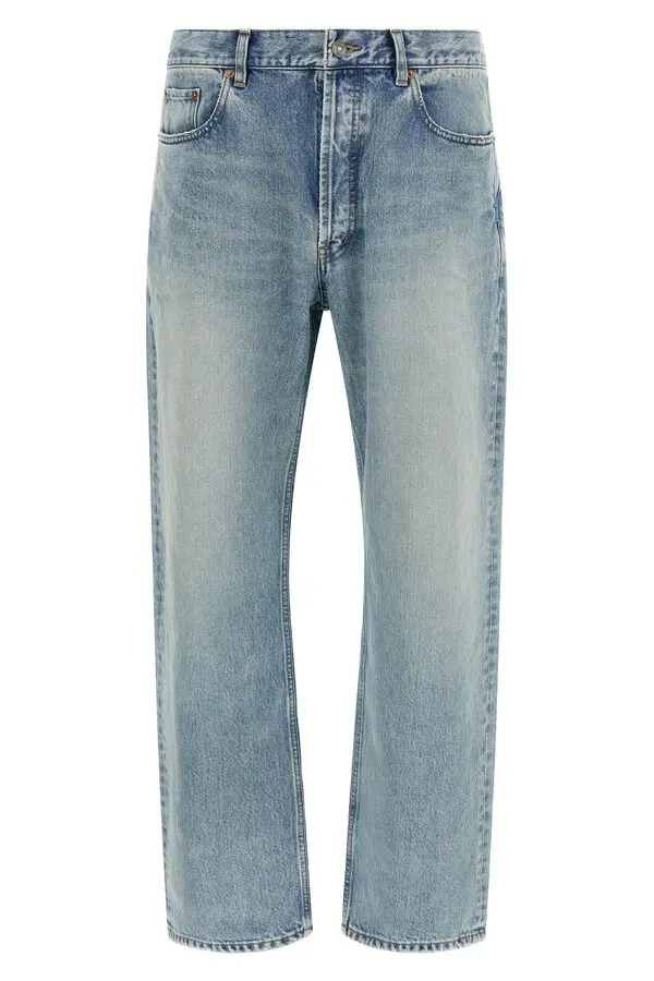Saint Laurent Wide Leg Jeans - Light Blue