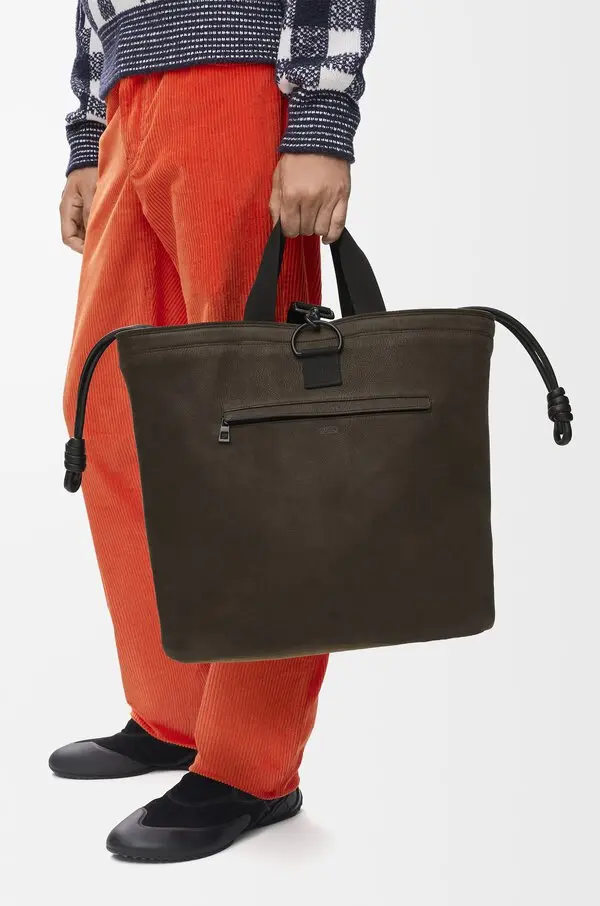 Loewe Squad Backpack In Nubuck