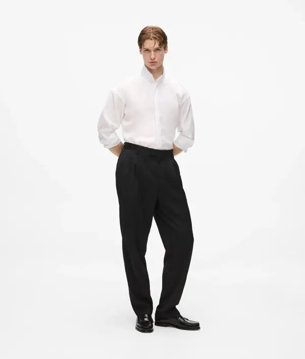 Karl Lagerfeld Kl Studio Double-pleat Suit Pants