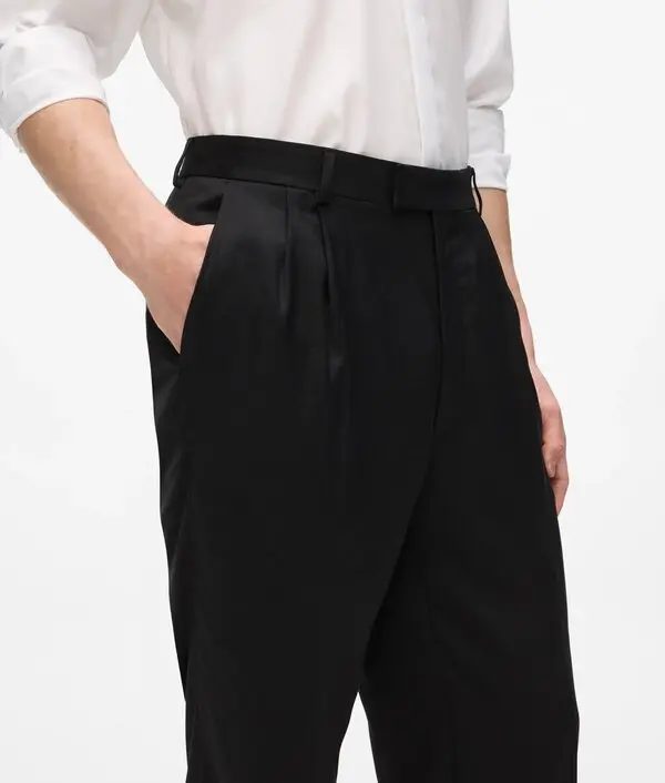 Karl Lagerfeld Kl Studio Double-pleat Suit Pants