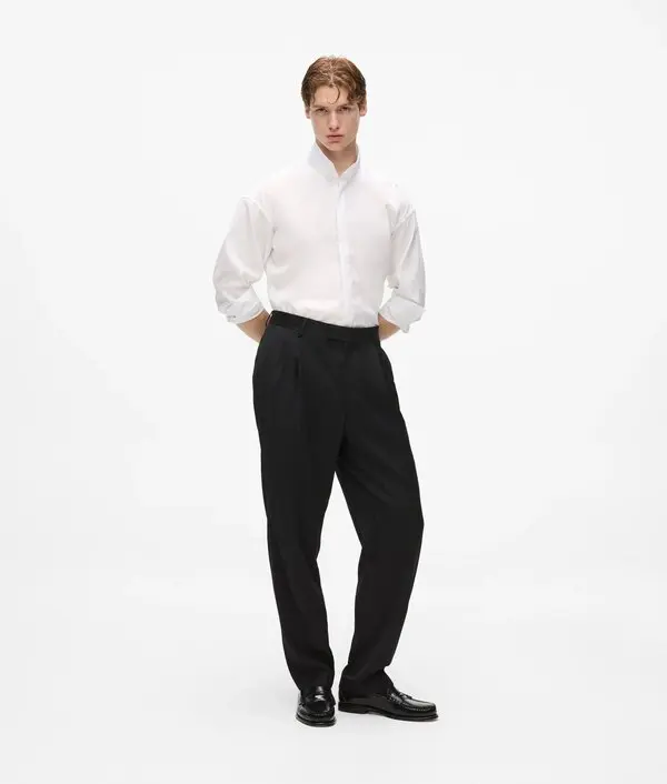 Karl Lagerfeld Kl Studio Double-pleat Suit Pants