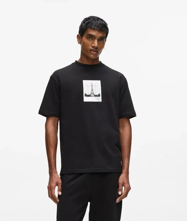 Karl Lagerfeld From Paris With Love T-shirt - Black