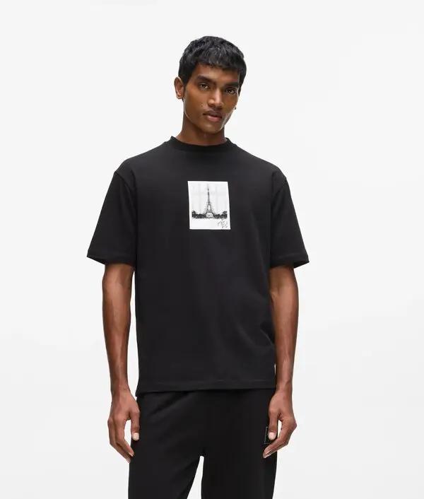 Karl Lagerfeld From Paris With Love T-shirt - Black