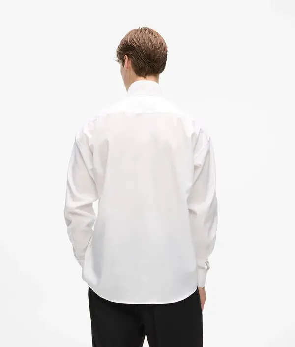 Karl Lagerfeld Kl Studio Tie-neck Shirt - White
