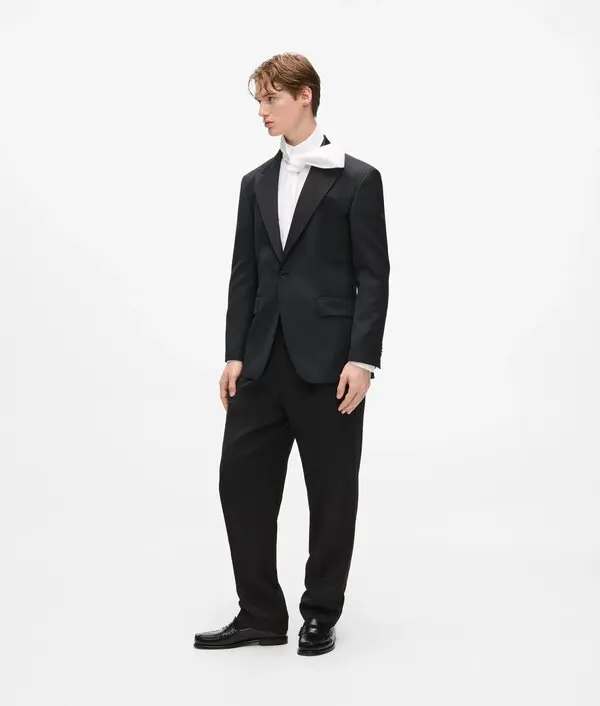 Karl Lagerfeld Kl Studio Tie-neck Shirt - White